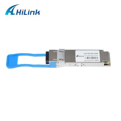 China 100Gb/s QSFP28 LR4 Optical Transceiver Module 20KM Hot Pluggable Duplex LC Connector Single Mode RoHS Compliant for sale