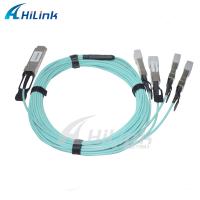 China 40G to 10G, QSFP+ to 4xSFP+ AOC Breakout Active Optical Cables 1-10M for sale