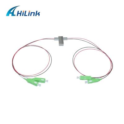 China Hilink Fiber Optical Switch 5V FSW 2x2F Mechanical  SM High Quality Optical Switch for sale