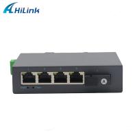 China Hilink 4-port 10/100/1000BASE-TX+1000Base-FX Industrial Ethernet Switch for sale