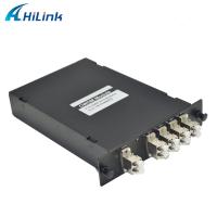 China LGX Cassette CWDM MUX DEMUX 4 Channels 1470/1490/1590/1610nm Dual Fiber CWDM Mux Demux for sale