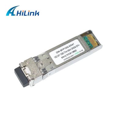 China 10G DWDM SFP+ Optical Transceiver Module with 40km Distance 100GHz Channel Spacing and CH17~61 Wavelength for sale