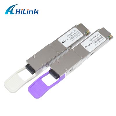 China Hilink QSFP28-BX-U80/D80 100Gb/s BIDI Optical Transceiver Module with 80km Reach for 100G Ethernet for sale