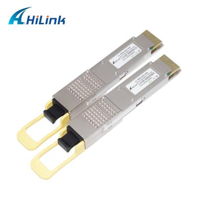 China Hilink HL-QDD-400G-SR4 400G QSFP-DD SR4 850nm 70m/100m MPO-12 Optical Transceiver for sale