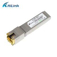 China Hilink 10G Data Rate SFP+ Transceiver with 30M/80M Distance and RoHS Compliant 10GBASE-T Copper Module for sale