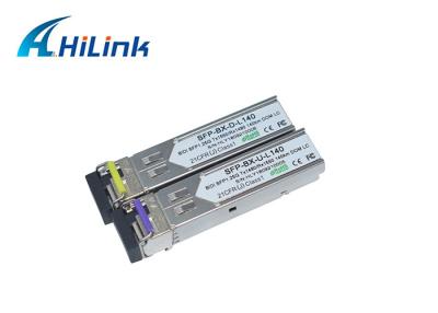 China 1000 BASE -BX Fiber Optic Sfp Module WDM Transceiver 1.25G 1490/1550nm DOM BiDi SFP LC for sale