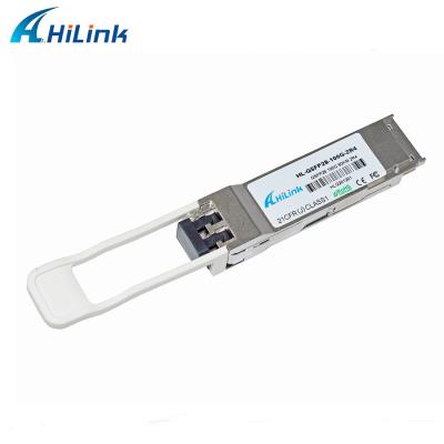 China 100Gb/s 80km QSFP28 Transceiver Hot Pluggable, Duplex LC Connector, EML+PIN with SOA Single mode DDM for sale