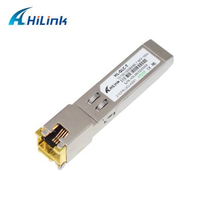 China 10/100/1000BASE-T SFP Transceiver Copper RJ45 GLC-T for Gigabit Ethernet for sale