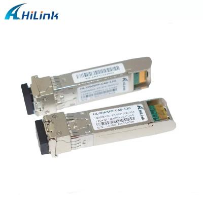 China Hilink Compatible 1.25G DWDM SFP Optical Transceiver with Duplex LC Connector for 40km/80km/120km/160km Distance for sale