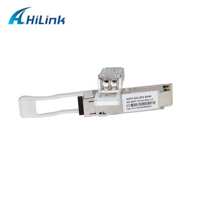 China QSFP-40G-ZR4 80KM EML APD LWDM 1295-1304NM Commercial Temperature Duplex LC Connector QSFP Transceiver for sale