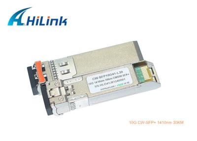 China 10G CWDM SFP+ Transceiver Module 1410nm 30km Fiber Receiver 3 Years Warranty for sale