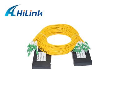 China Passive FTTH Fiber Optical Splitter 1x32 PLC SC/LC Connector 1260-1650nm Low PDL for sale