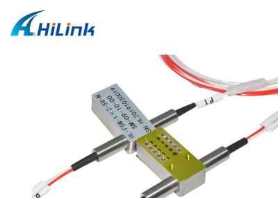 China 1X2 Mechanical Optical Switch 1310/ 1550nm SM 5V Non Latching 0.5m Without Connector for sale