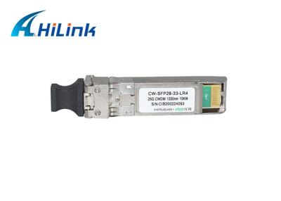China SFP 25G CWDM Fiber Optic Transceiver Module 1330nm 10km Single Mode CE RoSH Compliant for sale
