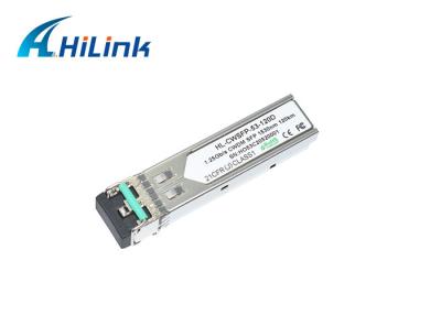 China 1.25G ZR 120KM CWDM Optical fiber Transceiver Duplex module 1530nm customized logo for sale
