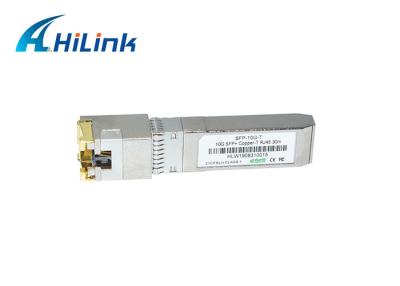 China Hot Pluggable 30m  RJ45 10G Copper SFP+ Transceiver Module for sale