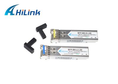 China 1550nm WDM 80km Fiber Optical SFP Transceiver 1.25G 1000Base for sale