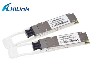 China ZR4 60km SMF LC Connector Optical Transceiver 1304nm 1309nm 100Gbase for sale