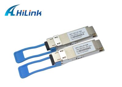 China 10km 1310nm SFP Optical Fiber Module LC Connector QSFP28 100G LR4 FCC for sale