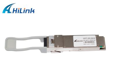 China 1270~1330nm Hot Pluggable Transceiver Duplex LC QSFP+ 40G SM 80km DDM for sale