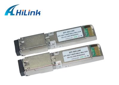 China WDM 1550nm SFP+ Transceiver Module 1.5W DDM 10G Single Fiber XFP LC for sale