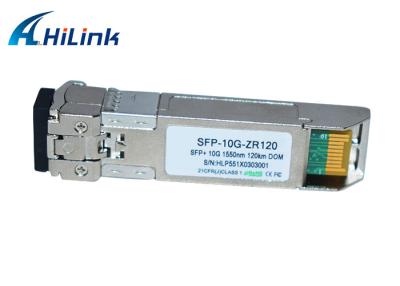 China 120km SMF SFP+ Transceiver Module Duplex LC DOM 10G 1550nm FTTX for sale