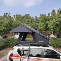 China Black Car Rooftop Tent Khaki X Type Bracket Car Roof Tent Box With Customized Logo for sale