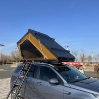China Larger Space Overland Car Rooftop Tent Vehicle Roof Tent With LED Strip Light Skyview Window for sale