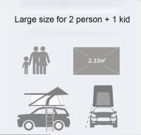 China Thick Mounted Pop Up Car Rooftop Tent Easy Installation Suv Roof Top Camper for sale