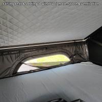 China Foldable Truck Triangle Rooftop Tent 320G Polyester Cotton Hard Shell Truck Tent for sale