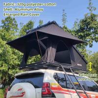 China Large Green Clamshell Hard Shell Car Tent 4 Person Car Top Tent for sale