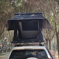 China Easy Setup Triangle Rooftop Tent Integrated LED Lighting Rooftop Camp For Car for sale