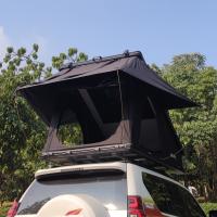 China Weather Proof Triangle Rooftop Tent 320G Polyester Cotton Aluminum Roof Top Tent for sale
