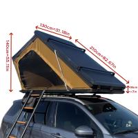 China Rainproof Car Top Hard Shell Tent 210x130cm 320G Polyester Cotton Quick Installation for sale