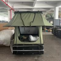 China Aluminum Alloy Shell Triangle Rooftop Tent 210x132cm Hard Shell Rooftop Tent 320G Oxford Cloth for sale