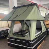 China Aluminum Alloy Shell Triangle Rooftop Tent 210x132cm Hard Shell Rooftop Tent 320G Oxford Cloth for sale
