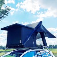 China SUV Triangle Rooftop Tent Hard Shell Rooftop Tent 210x130cm Aluminum Alloy Waterproof for sale