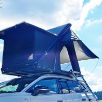China SUV Triangle Rooftop Tent Hard Shell Rooftop Tent 210x130cm Aluminum Alloy Waterproof for sale