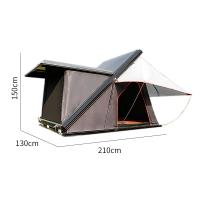 China SUV Triangle Rooftop Tent Hard Shell Rooftop Tent 210x130cm Aluminum Alloy Waterproof for sale