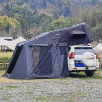 China 3-4 Person 1.9M Width Side Opening Rooftop Tent Hard Shell Roof Top Tent 320G Polyester for sale