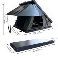 China 2-3 Person Side Opening Rooftop Tent Aluminum Hardshell Roof Top Tent For Adventures for sale