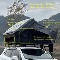China Waterproof Side Opening Rooftop Tent 3-4 Person Outdoor Camping Rooftop Tent for sale
