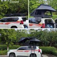 China Space Saving Z Rooftop Tent Oxford Fabric 2 Person Rooftop Tent Aluminum Honeycomb for sale