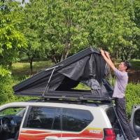 China Big Window XL Z Rooftop Tent Customization Aluminium Rooftop Tent With Double Rain Cover for sale
