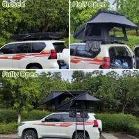 China Big Window XL Z Rooftop Tent Customization Aluminium Rooftop Tent With Double Rain Cover for sale