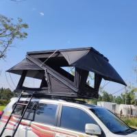 China Customized Square Rooftop Hard Shell Tent Z Style With Double Rain Cover for sale