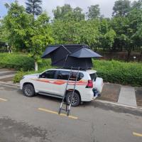 China Quick Setup Z Rooftop Tent Hard Shell Rooftop Tent With Ladder For Outdoor Camping for sale