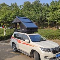 China Overland 4 Sides Windows Car Rooftop Tents Aluminum Hard Shell For 2-3 People for sale