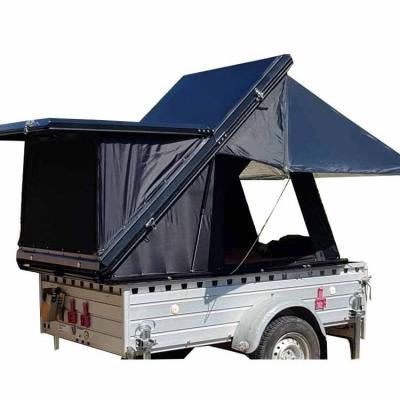 China Convenient Aluminum Roof Top Tent 210*130*150CM 320G Polyester Cotton Hard Shell Car Tent for sale