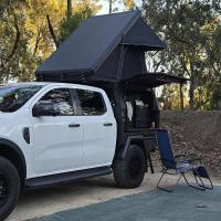China RTT 3-4 Person Triangle Hard Shell Car Tent Lightweight 4x4 For Pickup Truck for sale